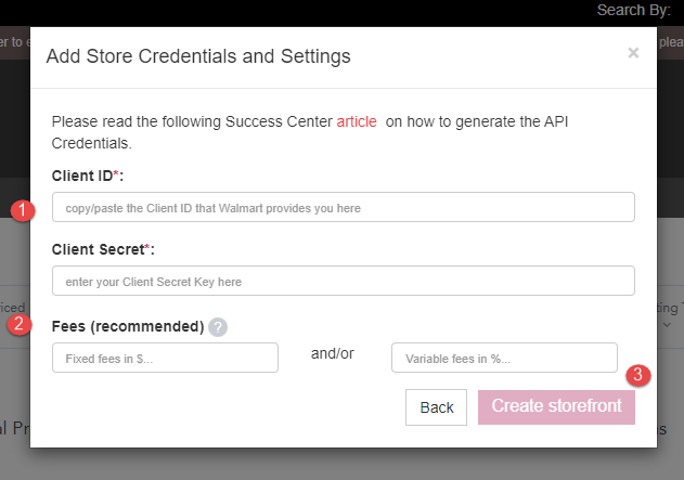 Adding a Walmart storefront to your Dashboard – Welcome to Feedvisor ...